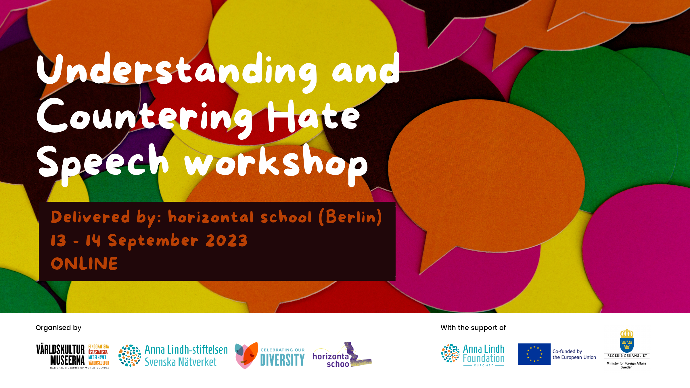 Understanding and Countering Hate Speech (2023) - Världskulturmuseerna